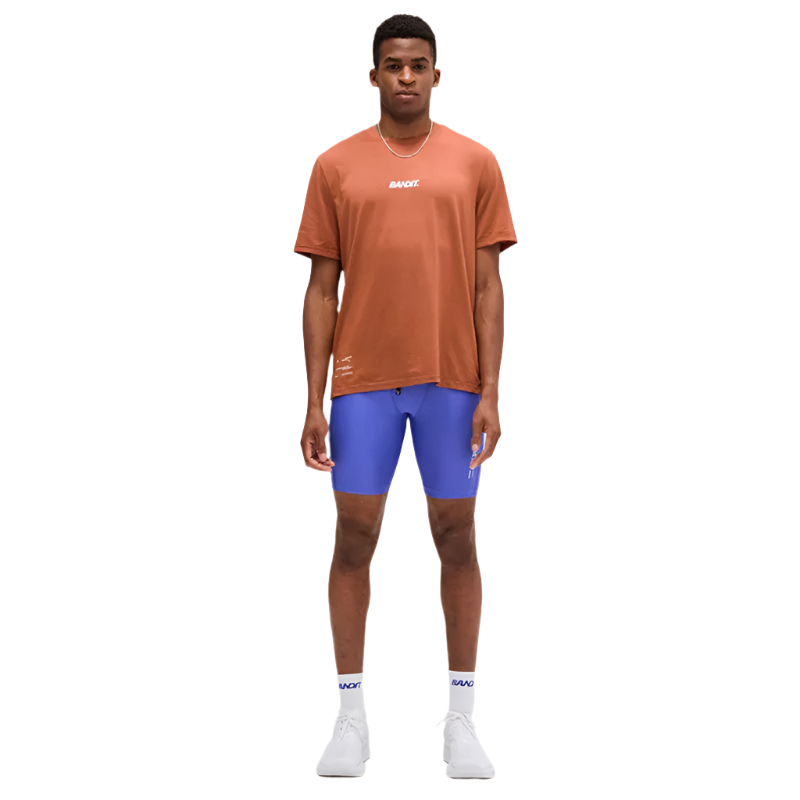 The Pace.Co - Bandit - Superbeam™ Half Tights - Deep Peri Blue - Men's